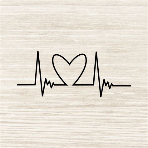 Ekg Vector Cut Files Heart Beat Couple Tattoos In A Heartbeat