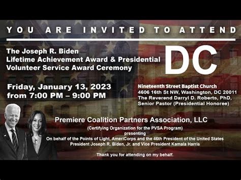 The Joseph R Biden Lifetime Achievement Awards Ceremony 1 13 2023
