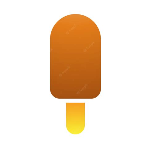 Premium Vector Chocolate Ice Cream On A Stick