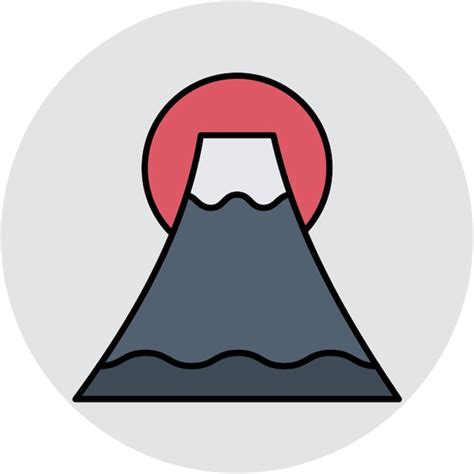 Premium Vector Fuji Vector Illustration Style