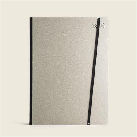 Natural Gray Notebook 13sedicesimi