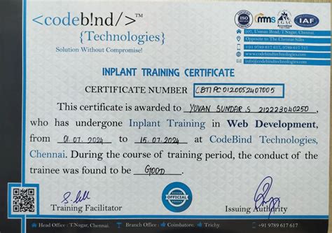 Yuvan Sundar S On Linkedin Webdevelopment Trainingcomplete