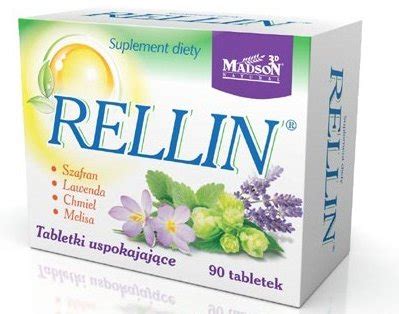 RELLIN tabletki uspokajające 90 tabl chmiel melisa - 6175631096 ...