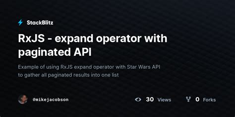 RxJS Expand Operator With Paginated API StackBlitz