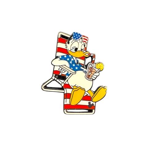 Disney 2025 Wdw Hidden Mickey Donald Duck 4th Of July Independence Day