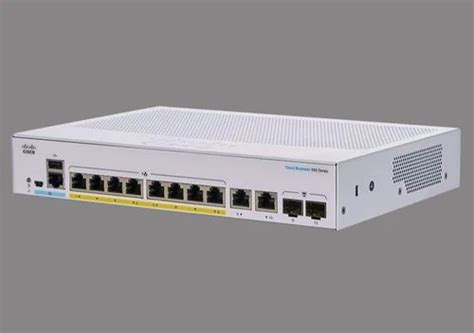 Network Switch Cisco Business 350 Series Cbs350 8t E 2g Managed Switches Lan Capable White At