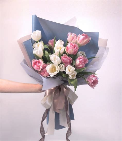 鬱金香鮮花花束—生日情人節母親節畢業花束 創朔花藝設計空間｜乾燥花永生花人氣榜 Pinkoi