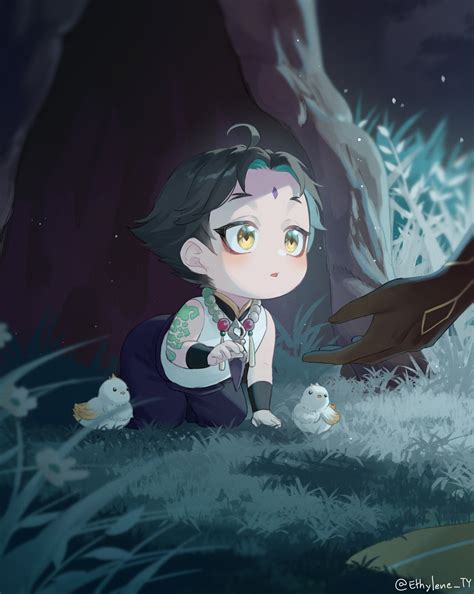 Ethylene Ty Xiao Genshin Impact Zhongli Genshin Impact Genshin