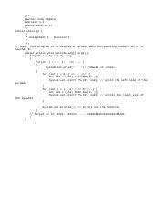 Display Pyramid With Incrementing Numbers Java Program Course Hero