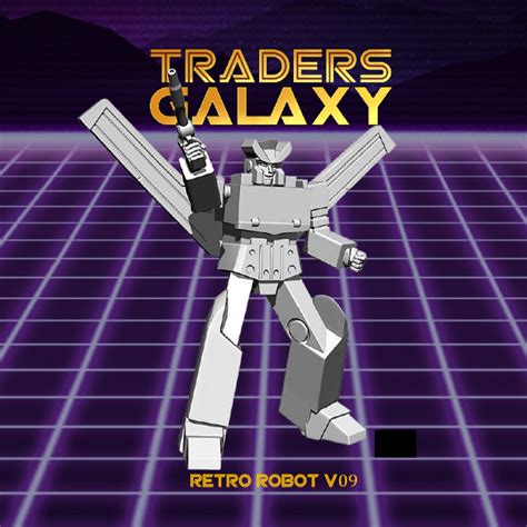3d Printable Retro Robot V09 By Traders Galaxy Miniatures And Games