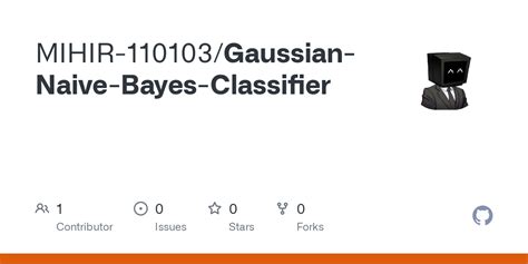 Github Mihir 110103gaussian Naive Bayes Classifier