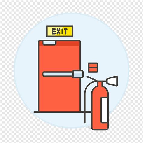 화재 출구 일러스트레이션 Png Pngwing