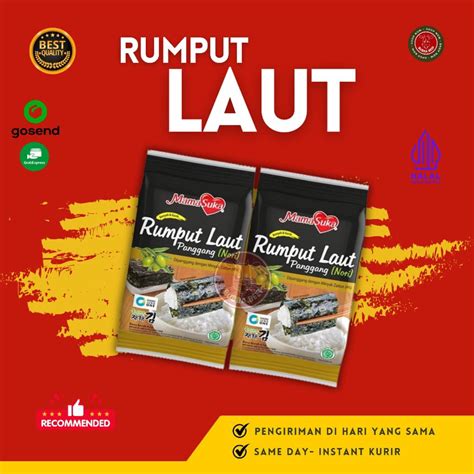 Jual Rumput Laut Mama Suka Nori Crispy Snack Rumput Laut Kering Mamasuka Rumput Laut