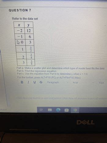 Answered Refer to the data set y 12 2 1 40 6 3 2 13 ندان درام ندا 3 Part a Make a