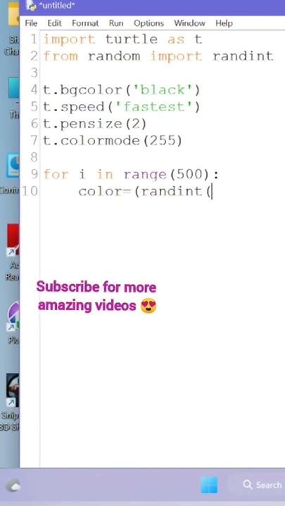 Amazing Turtle Graphics Design 😍 Python Programming Python Shorts