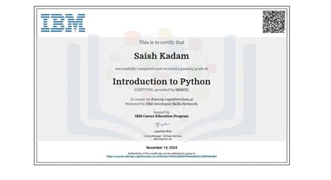 Saish Kadam On Linkedin Python Datascience Ai Ibm Certification