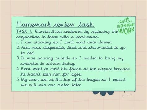 Semi Colons And Conjunctions Ks2 Teaching Resources