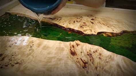 стол с эпоксидкой Youtube