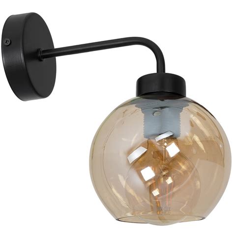 Skandynawska LAMPA ścienna SOFIA MLP6572 Milagro szklana OPRAWA loftowy