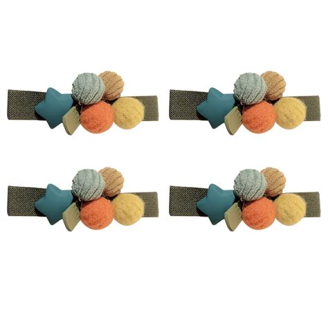 Girl Cute Pentacle Bean Rubber Band Scrunchies
