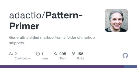 GitHub Adactio Pattern Primer Generating Styled Markup From A Folder Of Markup Snippets