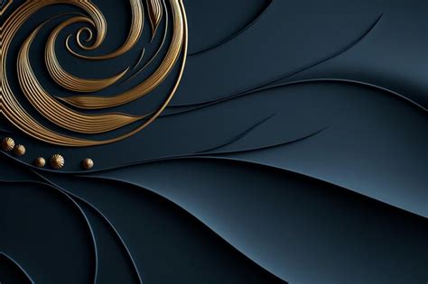 Premium Photo Elegant Theme For Background With Golden Details