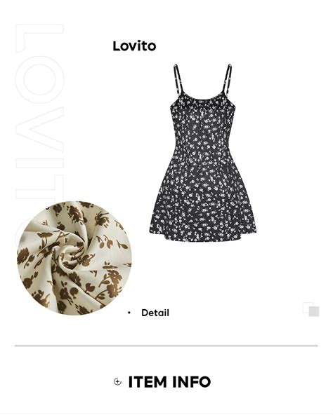 Lovito Women Boho Dress Ditsy Floral Pattern Dress L68ED319 Multi