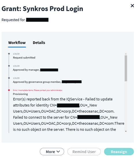 incomplete items error isc discussion and questions sailpoint