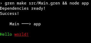 Gren Using ANSI Escape Codes