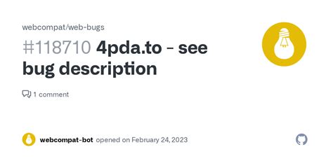 4pdato See Bug Description · Issue 118710 · Webcompatweb Bugs · Github