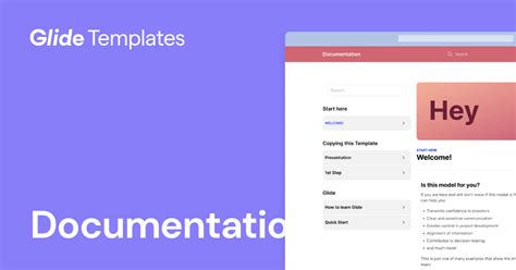 📄 Documentation • Template • Glide Pages Community Resources Glide