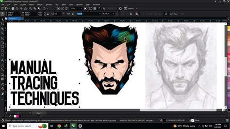 Coreldraw Manual Tracing Techniques For Experts And Beginners Ahsan Sabri Youtube