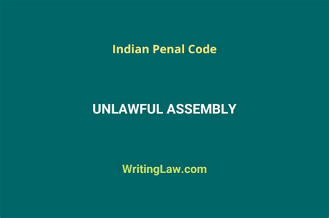 What Is Unlawful Assembly And Its Punishment Under Ipc