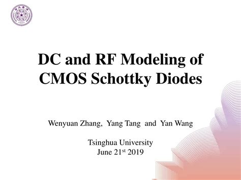 Ppt Dc And Rf Modeling Of Cmos Schottky Diodes Powerpoint