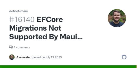 Efcore Migrations Not Supported By Maui Class Libraries · Issue 16140