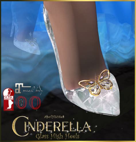 Second Life Marketplace As Cinderella Glass High Heels