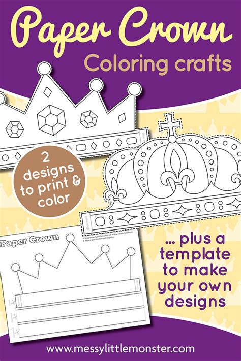 Printable Crown Template Make Your Own Paper Crown Craft Fit For A