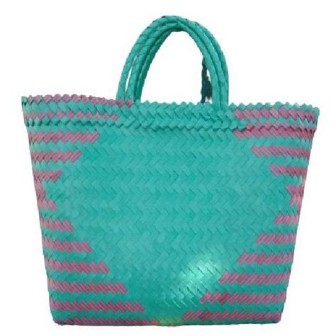 Promo Keranjang Belanja Anyaman Plastik Xl Warna Tas Pasar Kantong