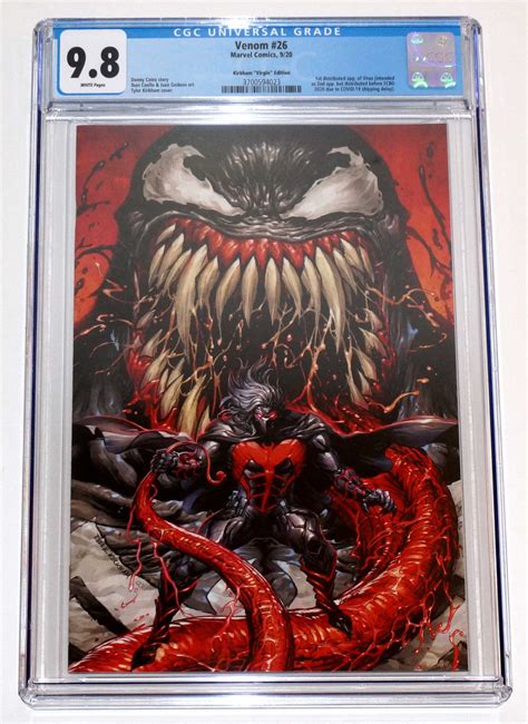Venom 26 Tyler Kirkham Secret Virgin Variant Cgc 98 Comic Book Quest