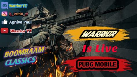 Pubg Mobile Live Boombaam Classics Squad Night Chill Stream