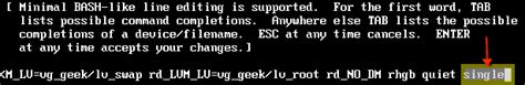 Boot into single user mode RHEL 6 CentOS 6 VMDK 自修室