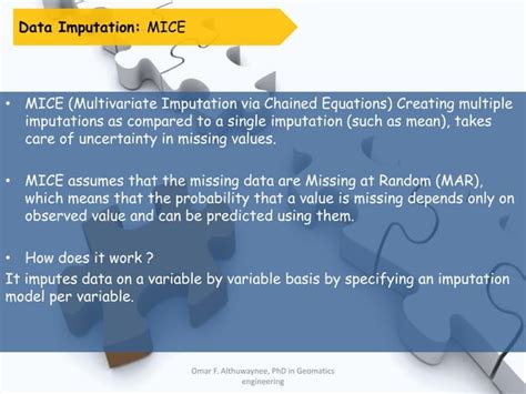 Missing Data And Data Imputation Techniques Pptx Computing