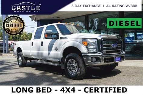 2014 Ford Super Duty F 350 Srw Diesel 4x4 4wd Certified F350 Xlt For