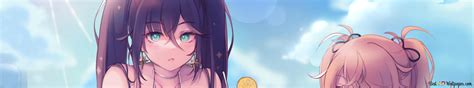 Hot Anime Girls At Beach Genshin Impact 4k Wallpaper Download
