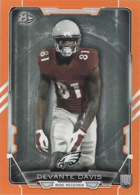 2015 Bowman Rookies Devante Davis 102 Orange 299 Rc For Sale