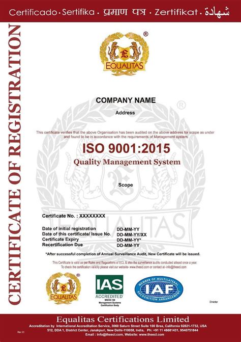 Iso 9001 2015 Certification At ₹ 15000 Certificate In New Delhi Id