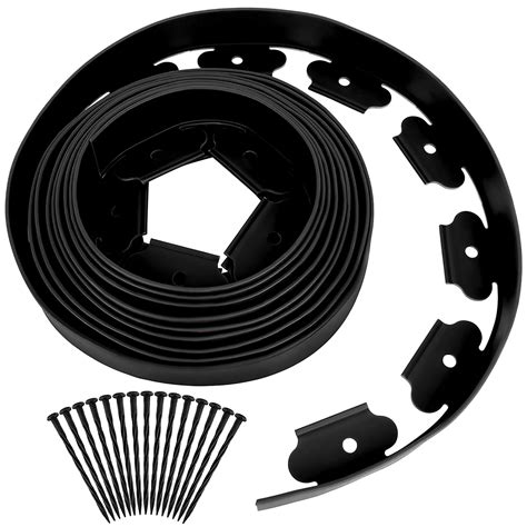 Aedcbaide Flexible Lawn Edging Border Plastic Garden Edging Border