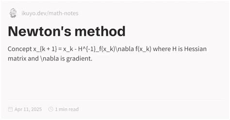 Newtons Method