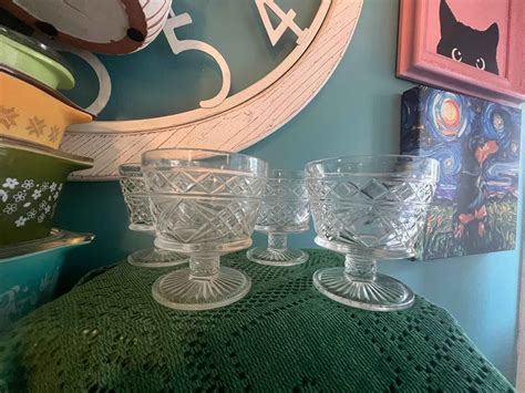 Vintage Hazel Atlas Big Top Glasses Collectible Glassware Dusty