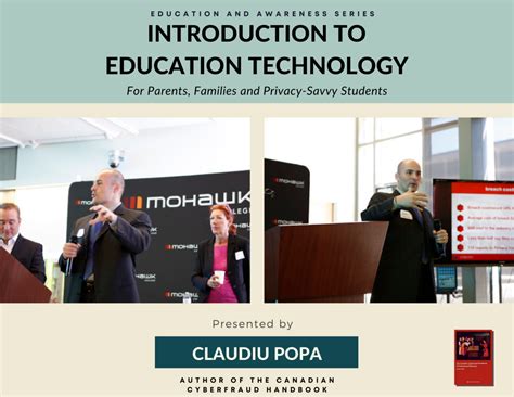 Introduction To Education Technology Claudiu Popa Cybersafety Expert